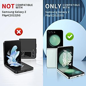 Leiju Case for Samsung Galaxy Z Flip 5 Cute Case with Strap Hinge Protection,3D Handmade Sparkle Stunning Stones Crystal Diamond Bling Glitter Phone Case with Screen Protector