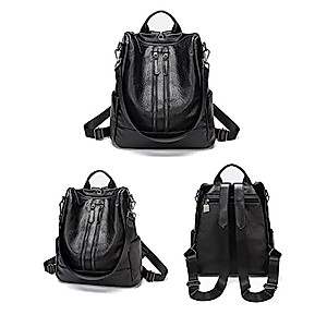 XHUMORG Women Backpack Purse Fashion Leather Multipurpose Design Handbags Travel Large Ladies Shoulder Bag,Anti-theft