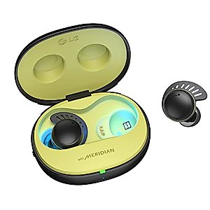 LG TONE Free True Wireless Bluetooth Sports Earbuds TF8 - with Uvnano Charging Case, IP67 Dust and Water Resistance, Black
