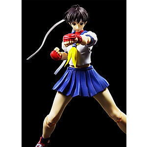 Bandai Tamashii Nations S.H.Figuarts Sakura Kasugano "Street Fighter" Action Figure, Multi-colored, 8" (BAN23895)