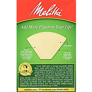 Melitta Cone Coffee Filters, Natural Brown #4, 300 Count (Pack Of 3)