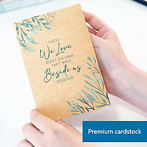 T MARIE 30 Sympathy Cards Assortment Box with Envelopes - 4x6” Kraft Style Bulk Condolence Cards - Assorted Sympathy Cards With Heartfelt Messages Inside for Funeral, Memorial Service and Bereavement