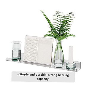 CORHAD Acrylic Wall-Mounted Storage Decor Storage Shelf Modern Wall Plant Shelf Display Rack for Living Room Locker Shelves Office Shelf Display Rack for Office