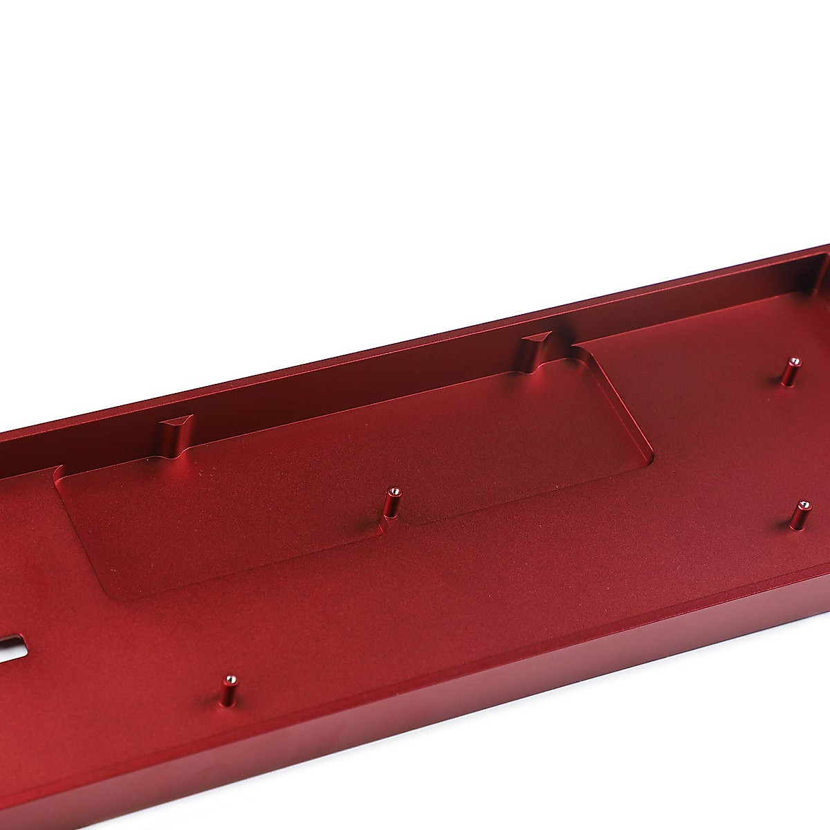 Anodizing Aluminum CNC Case Wood Case for Anne Pro 2 (Wine Red)