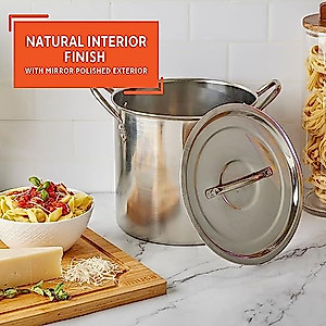 IMUSA 8 Quart Stainless Steel Stock Pot with Lid