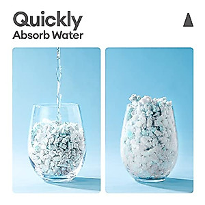 BUCATSTATE Paper Litter for Small Animals 1KG/2.2LBS, Absorbent Hamster Bedding Guinea Pig Rabbit Pellets Odor Control Dust Free for Reptile, Birds (Blue)