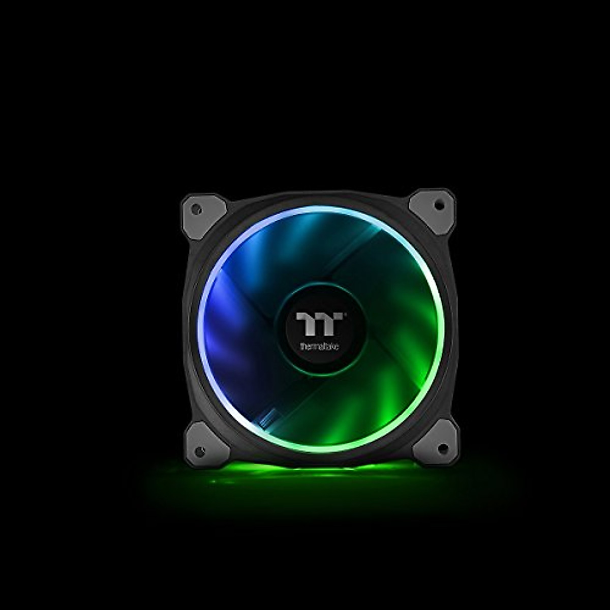 Thermaltake CL-F054-PL12SW-A Riing Plus 12 LED RGB Radiator Fan - Black (Pack of 5)