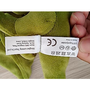 Apricot Lamb Snuggler Plush Infant Stuffed Animals Dinosaur Security Blanket Nursery Character Blanket (Green Dinosaur, 14 Inches)