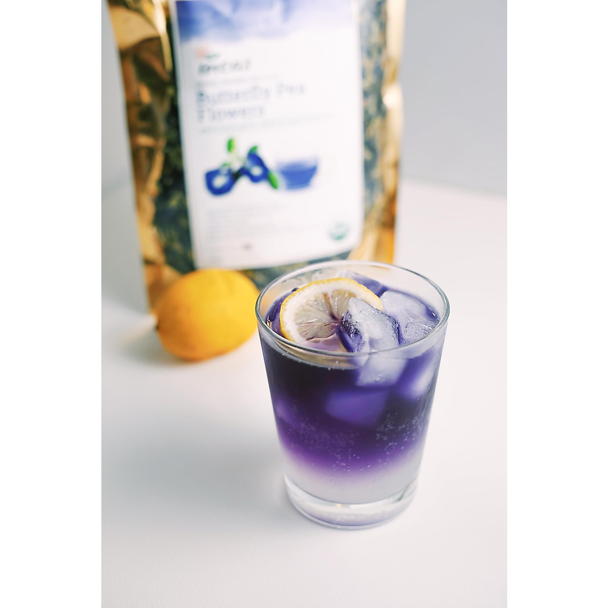 INCAS 100% USDA Organic Butterfly Pea Flower 4.41 oz (375+ Cups) DIRECT FROM SOURCE Thailand Non GMO Verified Dried Caffeine Free Gluten Free Vegan Rich in Antioxidants Free eBook
