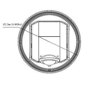 Geovision GV-PDR8800 8MP H.265 Super Low Lux WDR Pro IR Fixed Rugged IP Dome Camera with 1.68 mm Lens, 180° Panoramic View, Built-in Microphone