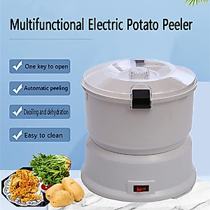 Electric Potato Peeler Automatic Rotary Rolling Peeler, Vegetable Dehydrator, Salad Rotating Machine Kitchen Peeling Tool