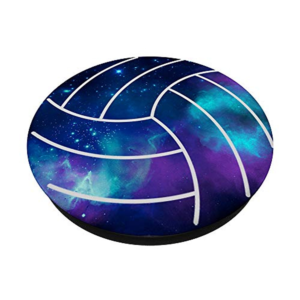 Volleyball Purple Teal & Blue Galaxy Design PopSockets PopGrip: Swappable Grip for Phones & Tablets