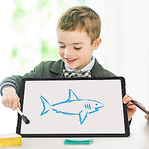 Small Dry Erase White Board - TSJ OFFICE 12" x 16" Mini Easel Desktop Double Sided Whiteboard, Portable Magnetic Board on Table Top with Holder for Drawing, Teacher Instruction, Memo Board