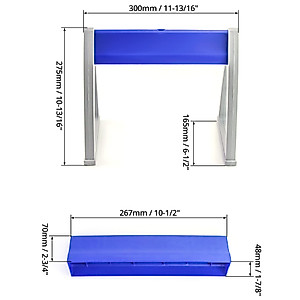 QWORK Lab Linear Pipettor Stand, Plastic Polymer Pipettor Holder Micropipette Rack Hold Up to 6 Micropipettes