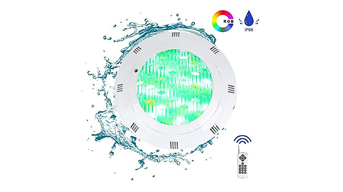 Bright 72W RGB LED Pool Light - IP68 Waterproof & Remote Control