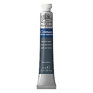 Winsor & Newton Cotman Watercolor Paint, 8ml (0.27-oz) Tube, Payne's Gray
