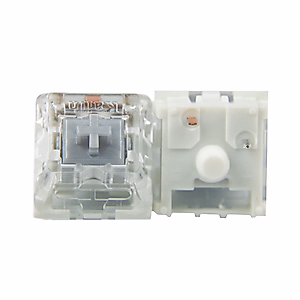 70 PCS Kailh Speed Gold Silver Copper Bronze Pink Pro Purple Light Green MX SMD 3 Pin RGB Switches for Backlit Mechanical Gaming Keyboard (Speed Silver)