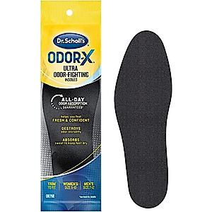 Dr. Scholl's Odor-X Odor Fighting Insoles Unisex - 1 Pair, Pack of 4