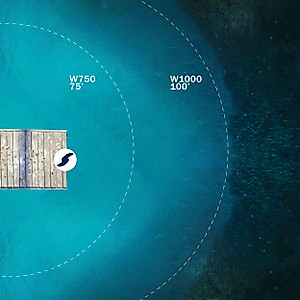 Weeds Away | 1 HP, 115V | with Shallow Water Stand | Protects Ponds & Lakes from Weeds | Hydrasearch | WS1000.100 (100 Feet Cord)