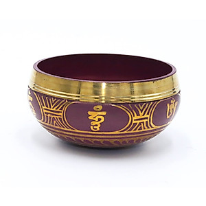 Tibetan Colored Singing Bowl Set-For Meditation, Yoga, Sound Therapy, Spiritual Healing, Prayer, Mind and Body Relaxation (3")