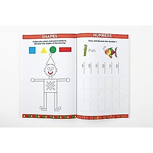 Bright Autism Trace and Learn to Write Workbook, Trace line, Shapes, Numbers and Letters workbook for Kids, Preschool Workbook, Pre-Writing, Pre-Reading