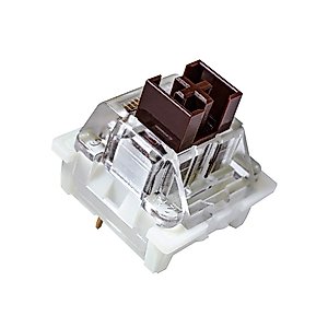 Outemu (Gaote Brown Switches 20 Pack, 3-Pin Tactile 50gf Dustproof RGB Key Switches - Gateron and Cherry MX Equivalent DIY Replaceable for Mechanical Gaming Keyboard