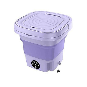 8L Portable Washing Machine For Small Loads, Foldable Mini Washing Machine For Underwear, Bra, Socks, Baby Clothes, towels, or Small Items, Camping, Travel and Home Use