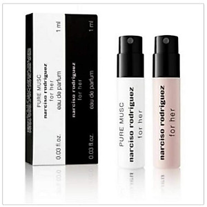 Narciso Rodriguez FOR HER EDP + PURE MUSC EDP SAMPLE VIAL KIT DUO