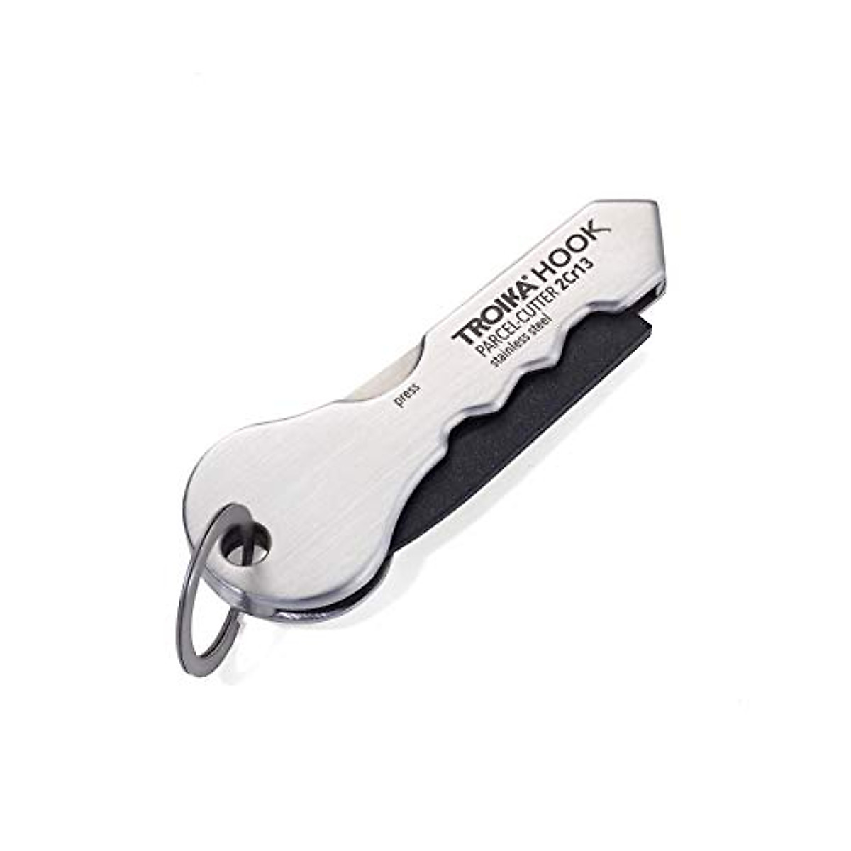 TROIKA Silver Tone Box Opener Keyring
