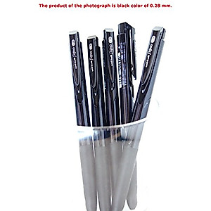 Signo RT1 Retractable Gel Ink Pen, Ultra Micro Point 0.28mm, Rubber Grip, Black Ink, 5-Pack, Sticky notes Value Set