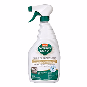 Hartz Nature’s Shield Flea & Tick Home Spray, Natural and Effective Flea & Tick Prevention and Home Protection with Cedarwood and Lemongrass Oil, 32 Ounces