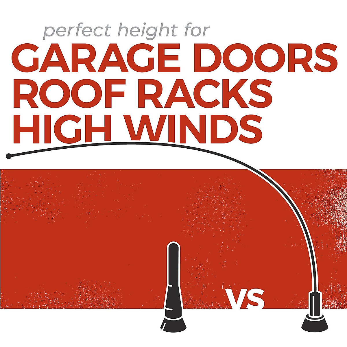 CravenSpeed Stubby Jr Antenna Compatible with Ford Ranger 2019-2024 | 2 Inches | Short Antenna Replacement | Made in The USA