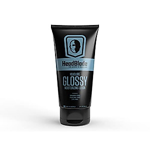 HeadBlade HeadLube Glossy Aftershave Moisturizer Lotion for Men (5 oz) - Leaves Head Shiny and Grease-Free