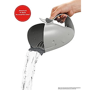 Skip Hop Baby Bath Rinse Cup, Moby Tear-free Waterfall Rinser, Grey