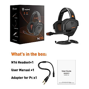 XIBERIA Gaming Headset for Xbox One/PS4/PS5/PC/Mac,Controller,Noise Cancelling Over Ear Headphones with Mic, Bass Surround Soft Memory Earmuffs (Renewed)