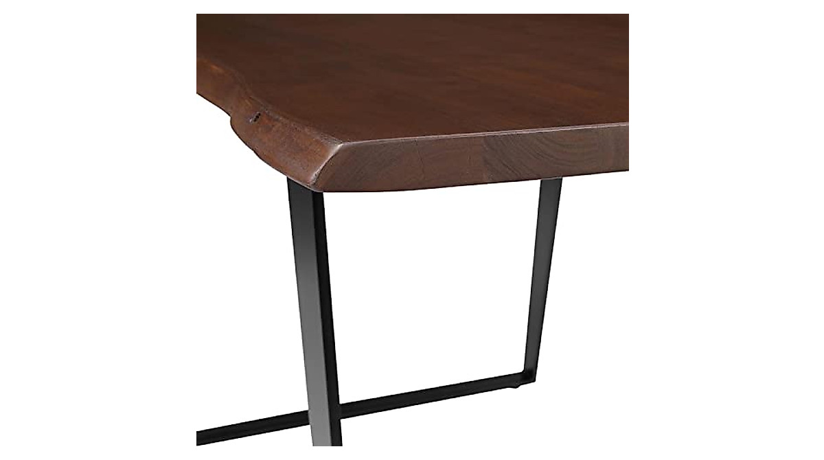 Live Edge Dining Table by Modway - Black Walnut Style