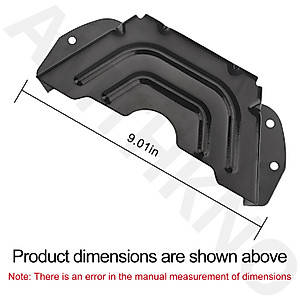 783-06424A-0637 Deck Belt Cover Black Compatible with MTD/Craftsman/Troy-Bilt/Husky Lawn Mower 42" 46" Deck Replaces 783-06424A Mower Desk Parts 13AD775S059 13WX78TS090 24728902 247288842 (2 Pack)