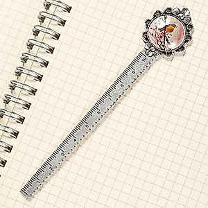 Long Metal Bookmark,Vintage Book Marks for Gift,Bird Flowers Rose Tree Bookmarks for Women and Men Book Markers