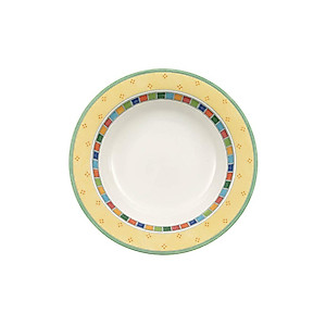 Villeroy & Boch Twist Alea Limone Rim Cereal, 7.75 in, White/Yellow