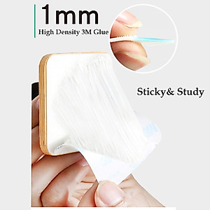 BeiLeiNiceHK Self Adhesive Hooks, Robe Hooks Reusable Seamless Hooks, Heavy Duty Adhesive Hooks, Utility Hooks for Bedroom, Kitchen, Bathroom 4 Pack (White)