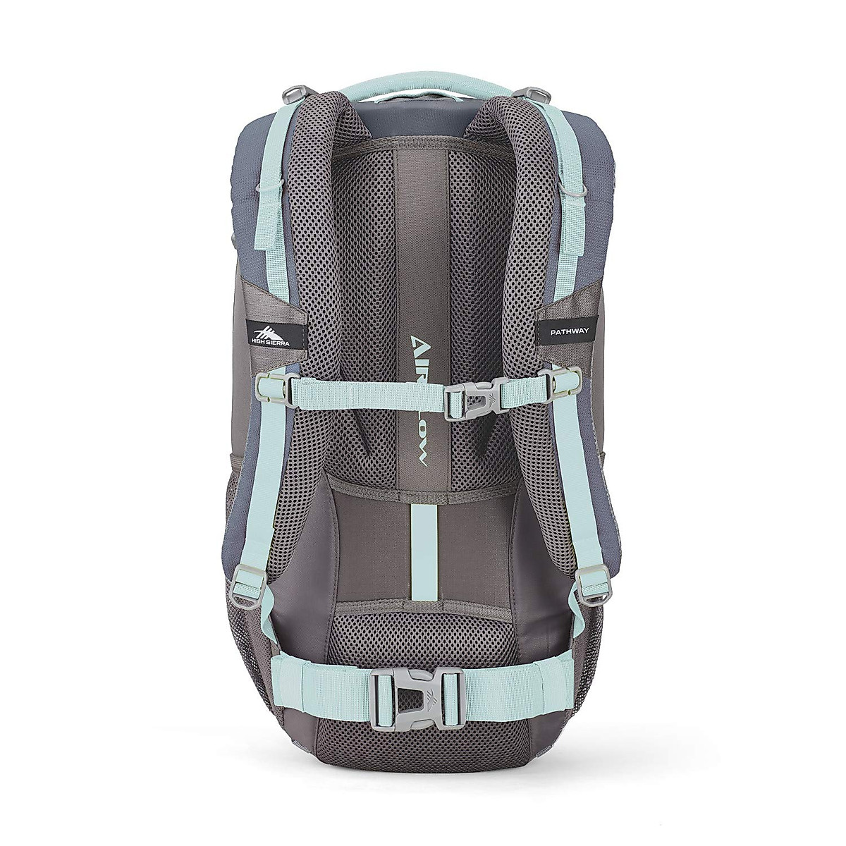 High Sierra Pathway Internal Frame Hiking Backpack, Grey Blue/Mercury/Blue Haze, 30L