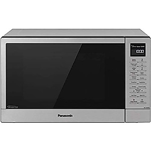 Panasonic NN-SN68KS Compact Microwave Oven with 1200W Power, Sensor Cooking, Popcorn Button, Quick 30Sec & Turbo Defrost, 1.2 cu.ft, Stainless Steel