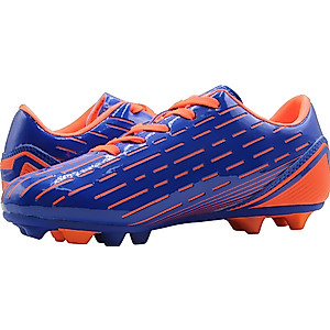 BomKinta Kid's FG Soccer Shoes Athletic Outdoor Soccer Cleats Blue Size 1 M US Little Kid