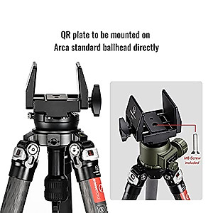 SUNWAYFOTO SM-76 Saddle Mount Rifle Adapter for Tripod Arca Swiss QR Plate