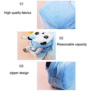 Cute Plush Panda Animal Small Coin Purse Zipper Money Wallet Kids Birthday Ladybug