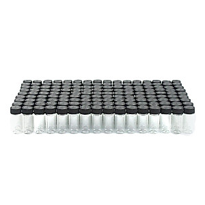 144pc ASR 1 Dram 4mL Hobby & Craft Storage Air Tight Glass Collection Vials