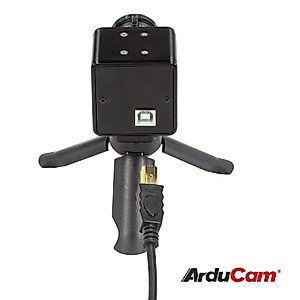 Arducam for Raspberry Pi HQ Camera, 12MP IMX477 HQ Webcam with Audio, 6mm CS-Mount Lens, Metal Enclosure, Tripod and USB Cable