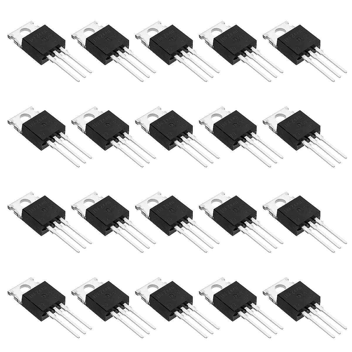 Bridgold 20pcs IRFZ44N IRFZ44 N-Channel MOSFET Transistor, International Rectifier Power 49 A 55 V,3-Pin