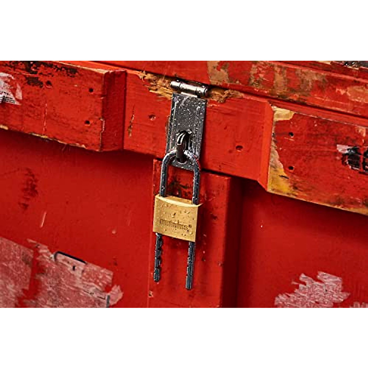 BRINKS - 50mm Commercial Solid Brass Keyed Padlock with Adjustable Shackle - Solid Brass Body with Boron Steel Shackle