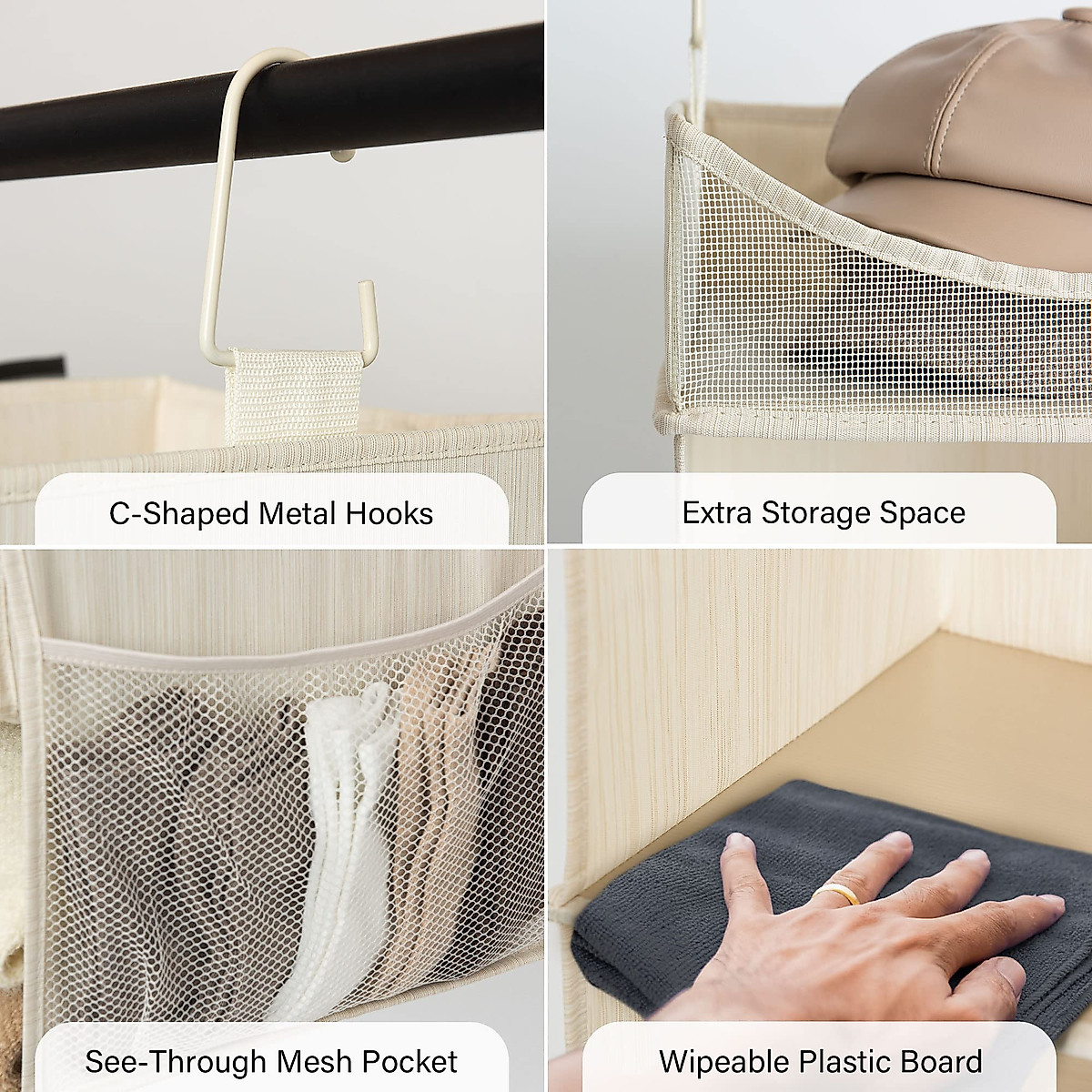 StorageWorks Hanging Closet Organizer